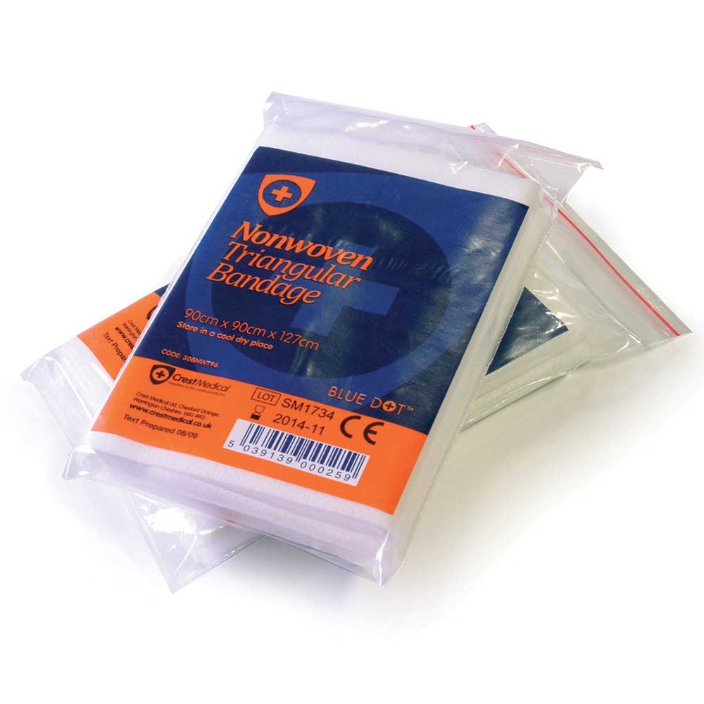 BLUE DOT TRIANGULAR BANDAGE NON WOVEN : Safety Equipment & PPE Workwear ...